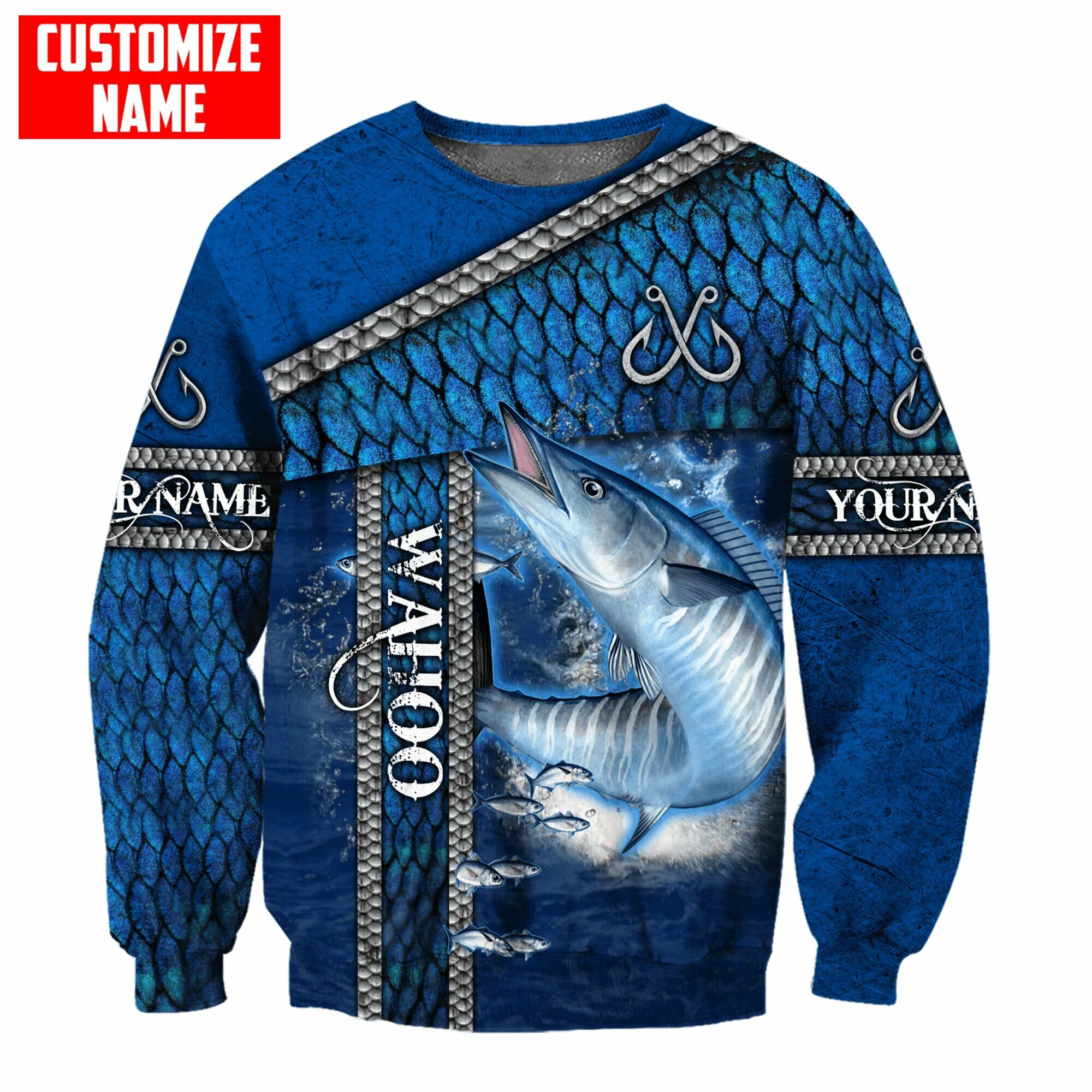 Мужская толстовка Wahoo Fish Fishing, XXXL, Sweatshirt