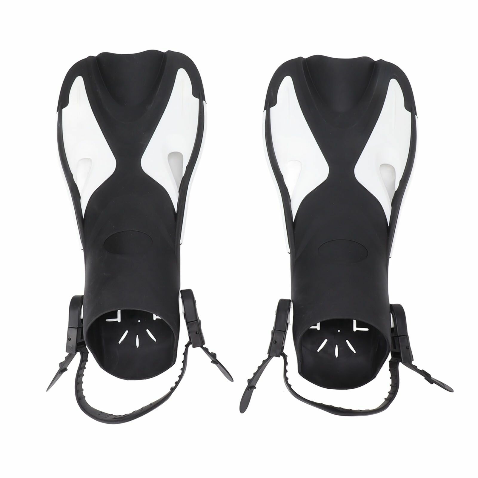 Ласты для плавания для мужчин и женщин, легкие, удобные, из полипропилена и термопластичной резины, противоскользящие, для дайвинга и снорклинга, черные, белые, размеры 6-8, 37-41