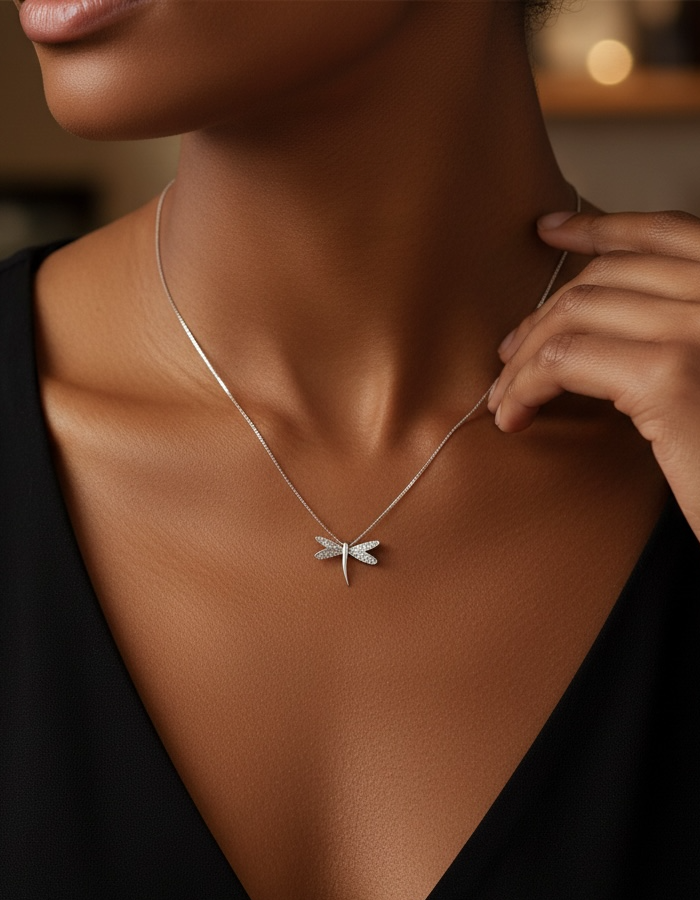 Колье, циркон