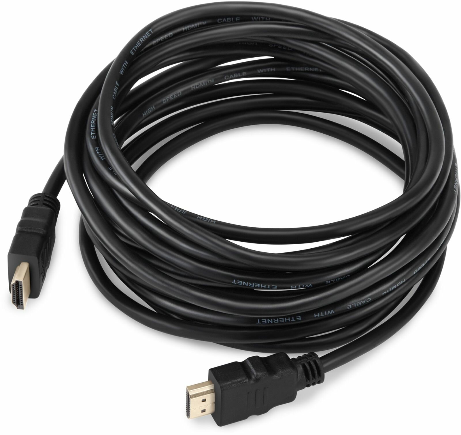 Кабель аудио-видео Buro HDMI 1,4, HDMI m - HDMI m, 5 м, позолоченные контакты, черный (BHP RET HDMI50)