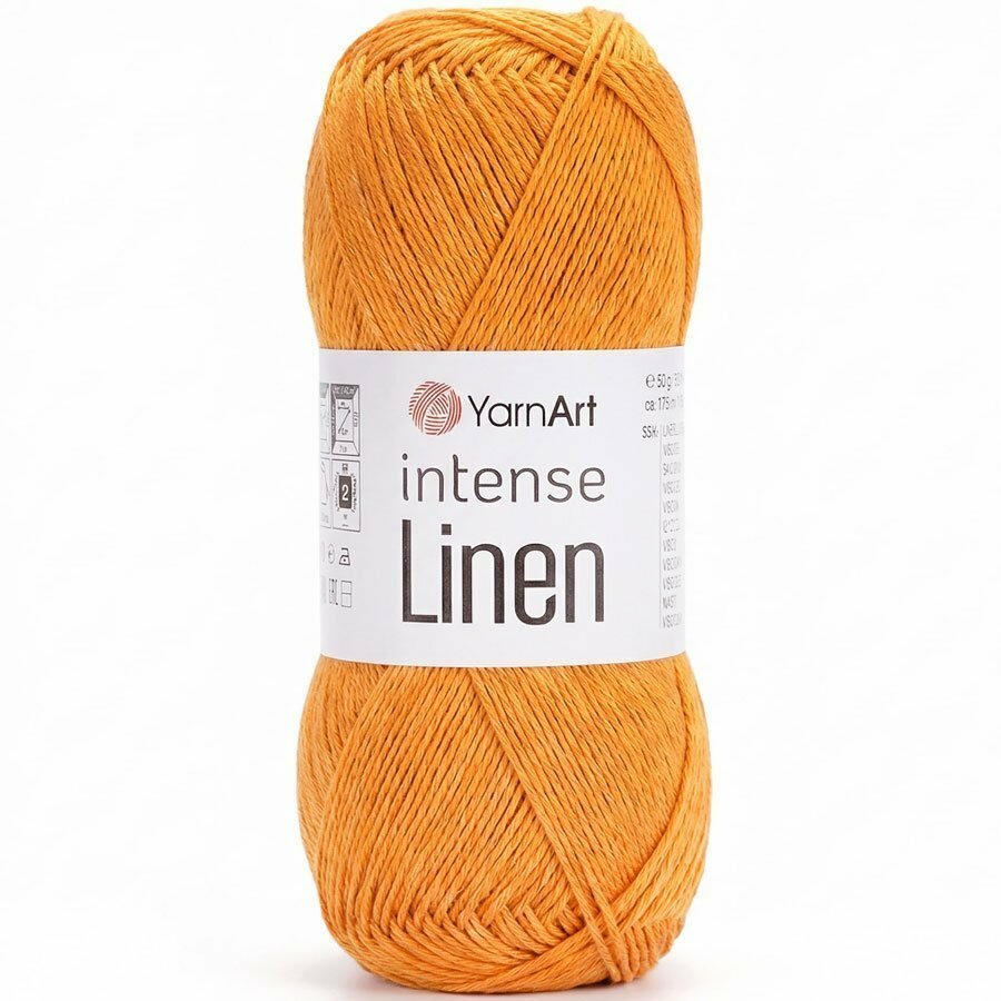 Пряжа Yarnart INTENSE LINEN 4116 яр. желток (10 мотков)
