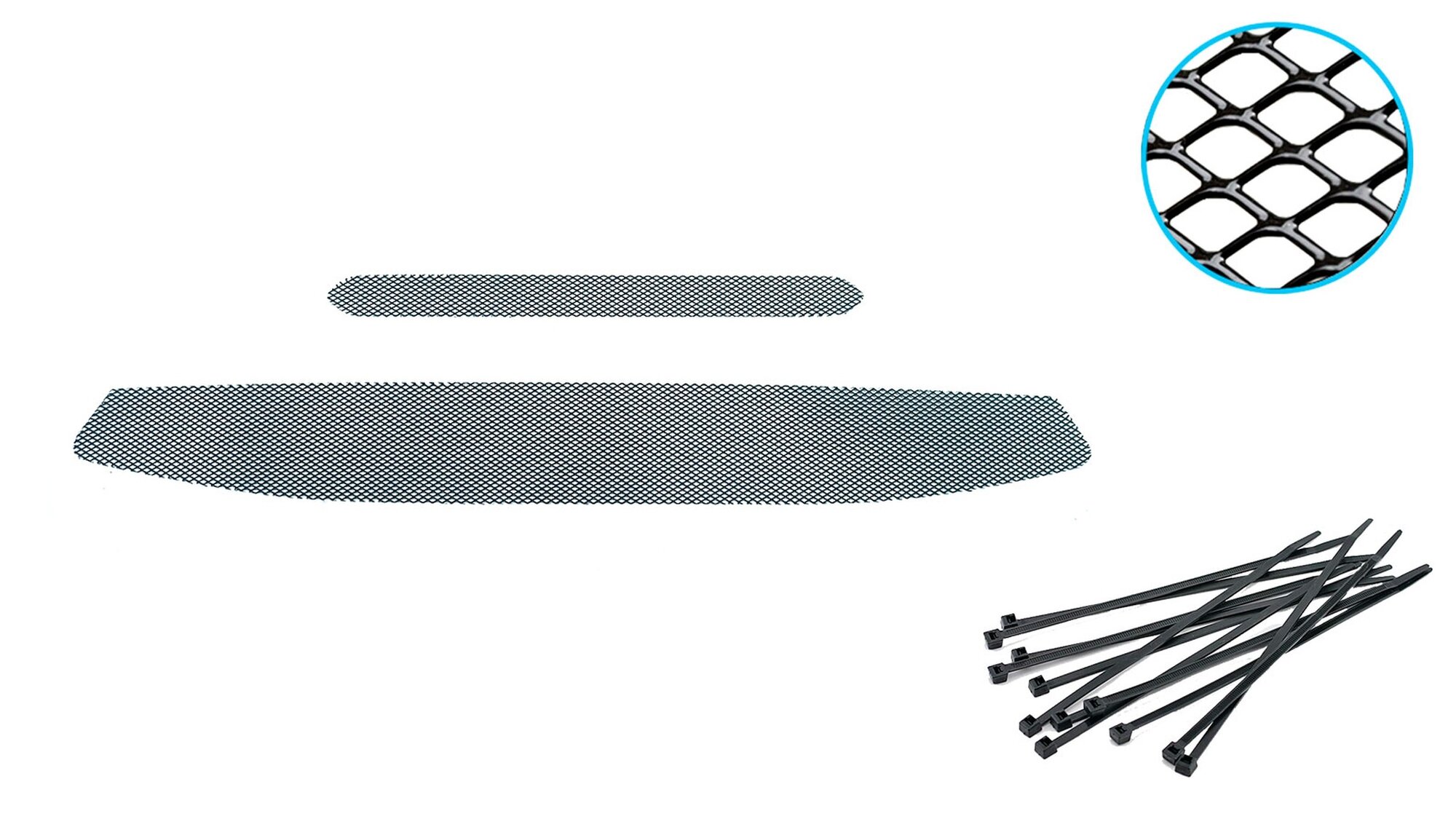 Защитная сетка радиатора Стрелка11 для FORD C-MAX 2010-2015 (II), 2шт