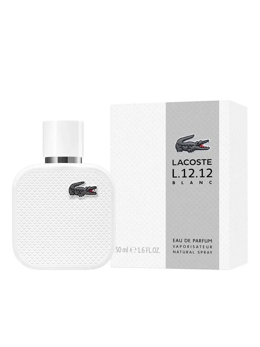 LACOSTE Парфюмерная вода L.12.12 Blanc, Eau De Parfum, 50 мл