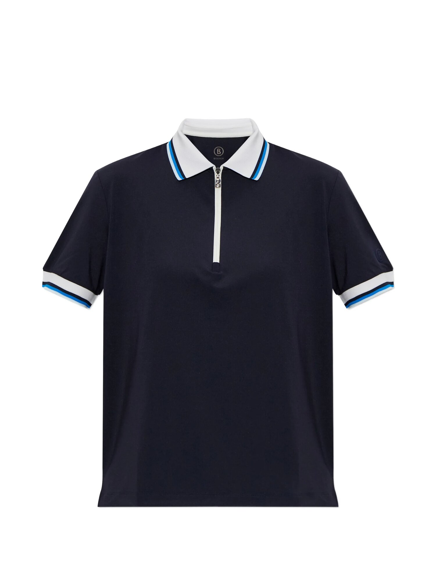 Рубашка Laurina zip striped polo shirt