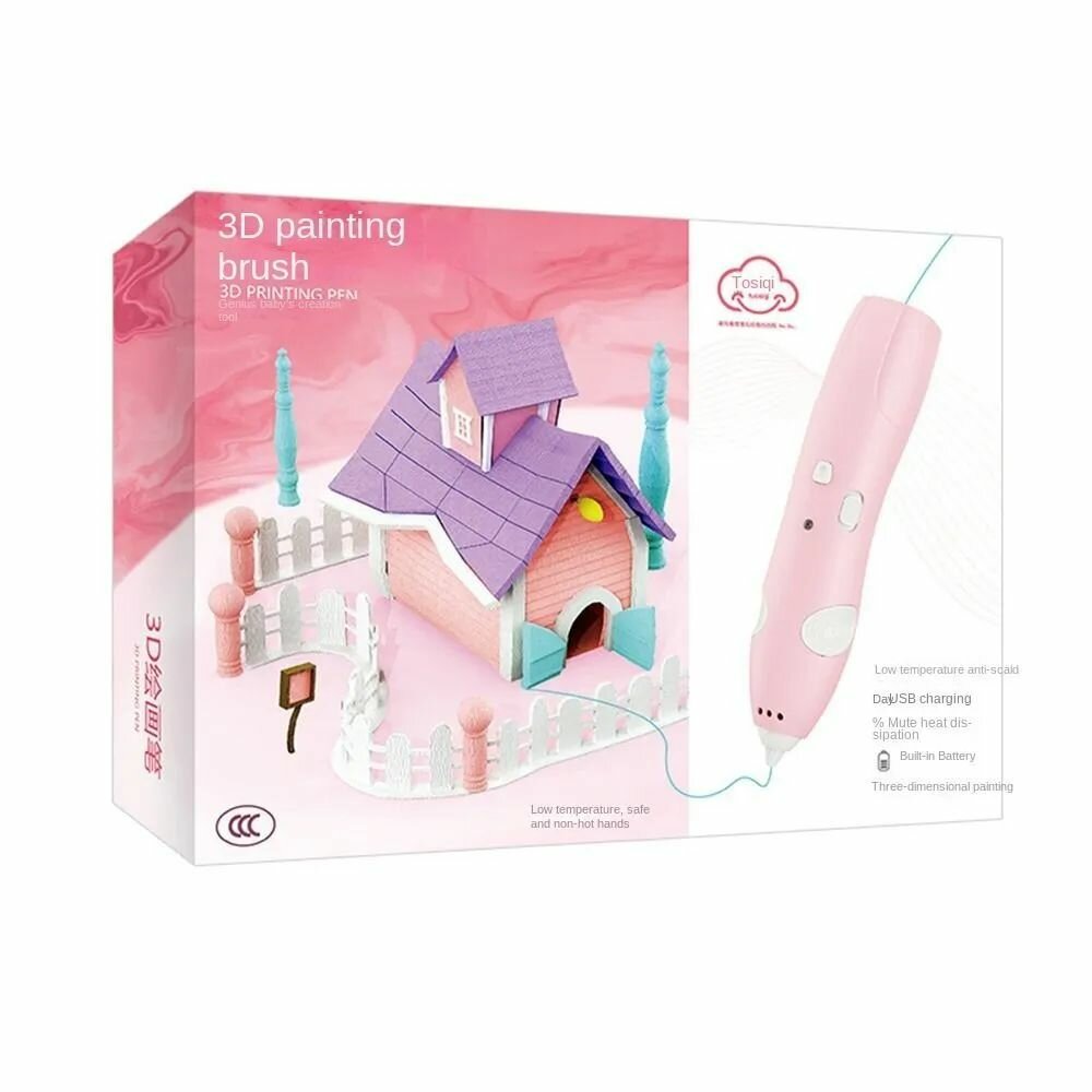 Набор для рисования 3D-ручкой низкотемпературная, беспроводная, креативная игрушка детей ручка 3D- своими руками