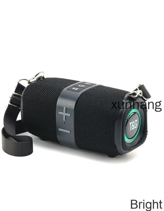 Портативная Bluetooth колонка T&G TG667 (черная) с ремешком и поддержкой HandsFree