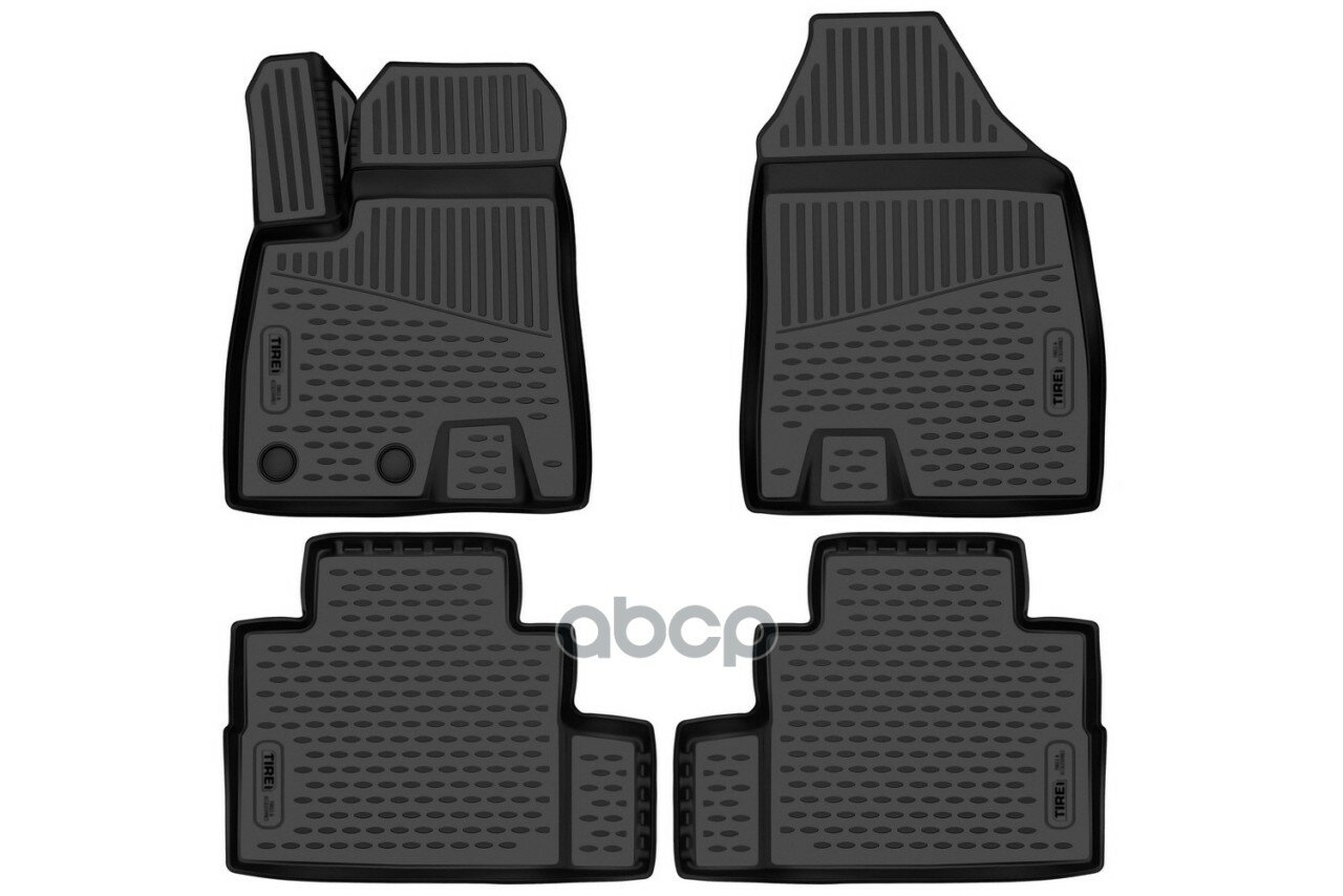 Коврики в салон полиуретановые для JETOUR Dashing 2023- 4 шт. TIREI арт. fm1a009