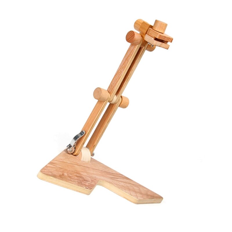 Настольный Деревянный Держатель Пялец Для Вышивания, Регулируемая По Высоте Подставка Для Пялец Для Начинающих Рукоделий