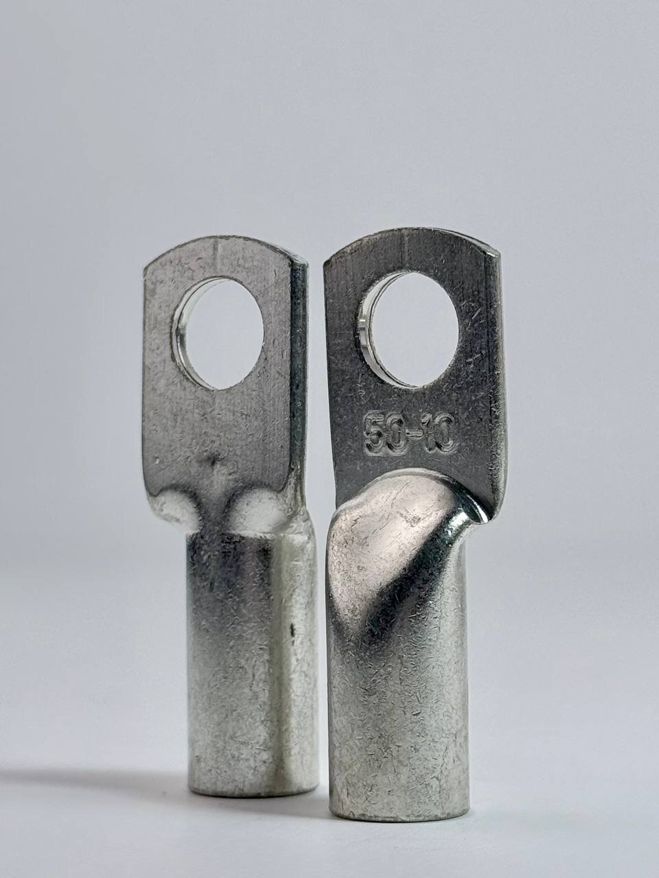 Кабельный наконечник JG50-10 - 2 шт / ТМЛ 50 мм2 под болт М10 / Медный луженый наконечник