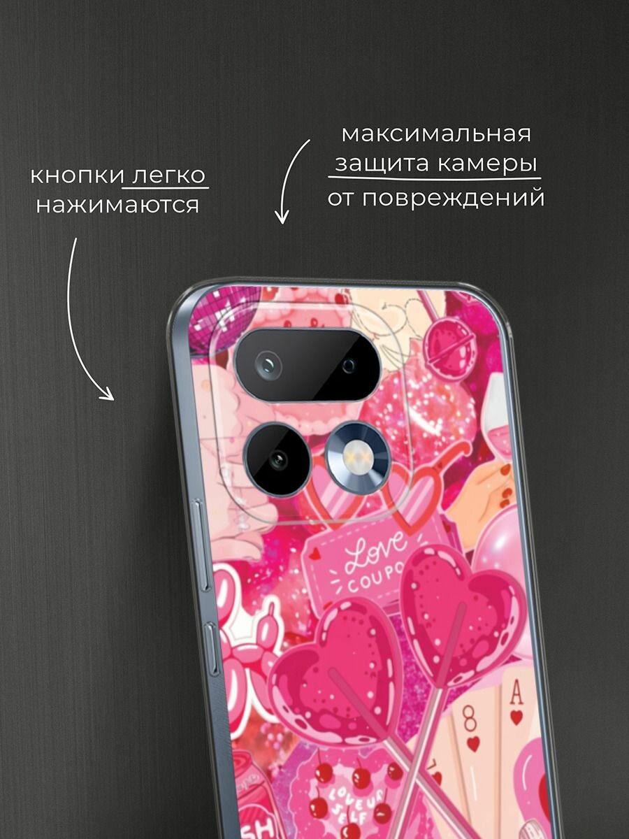 Чехол на Realme 16 Pro / Реалме 16 Про с принтом Love coupon — фото 1