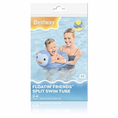 8 шт. Надувной круг для плавания, разъемный "Животные", 3-6 лет, до 30 кг, BESTWAY, 36405