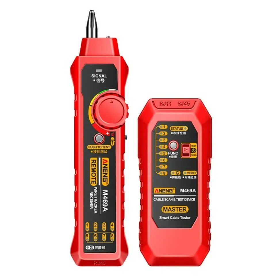ANENG M469A Кабельный тестер трекер сетевой фильтр для RJ11 RJ45 — фото 1