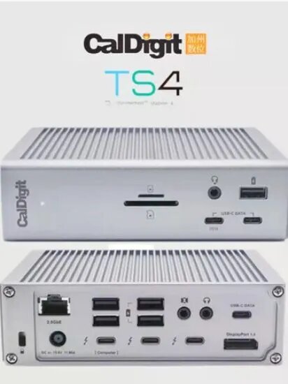 USB-HUB 18-в-1, Thunderbolt 4 CalDigit TS4 2.5Gb Ethernet RJ45 USB-A3.2 type-c 15W и 98W DP1.4(6K 60Hz)с картридером SD TF Устройство для чтения карт памяти ноутбука 3.5MM