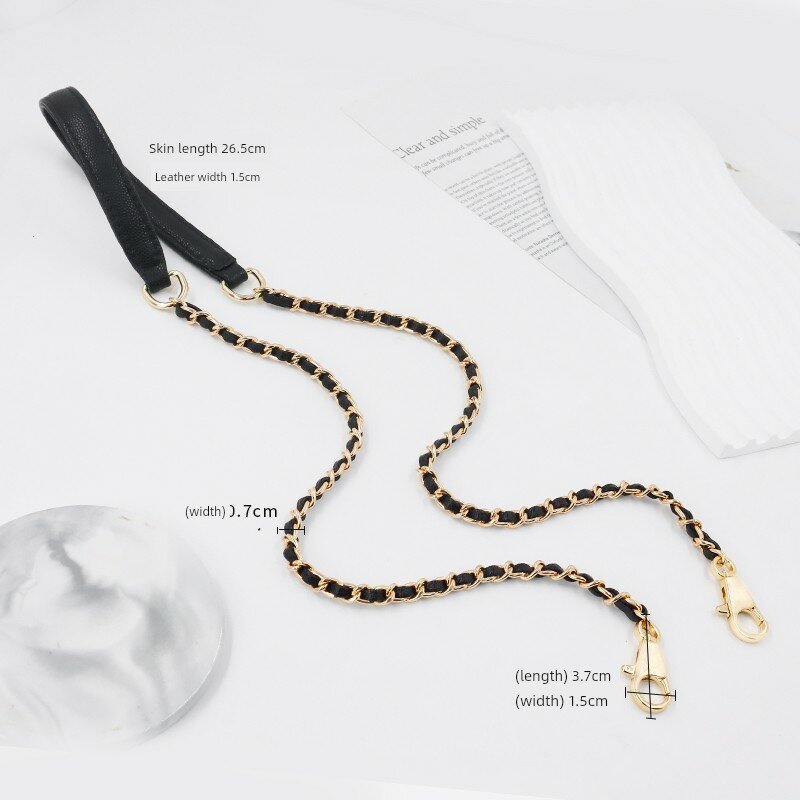 Замена цепочки сумки Chanel Coco Handle - Золотой ободок, кожа крокодила, 100 см
