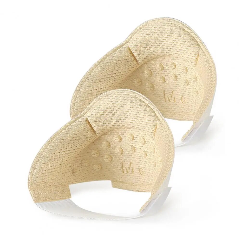 Подушечки для пяток для обуви Противоскользящие ручки для пяток Самоклеящиеся Бежевый, Skin L