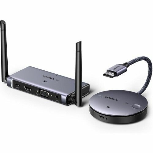 Беспроводной удлинитель HDMI сигнала UGREEN CM586 (90909A) Wireless HDMI Extender 50m. Цвет: серый