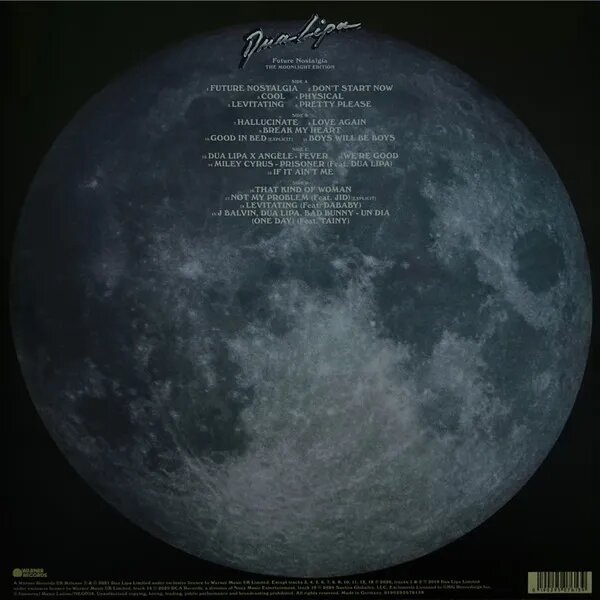 Виниловая пластинка Dua Lipa - Future Nostalgia (The Moonlight Edition) 2 x Vinyl, LP, Album Новый-qinshop