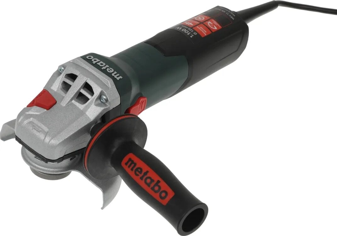 Угловая шлифовальная машина Metabo WEV 11-125 Quick 1100Вт 10500об/мин рез. шпин: M14 d=125мм (603625000)