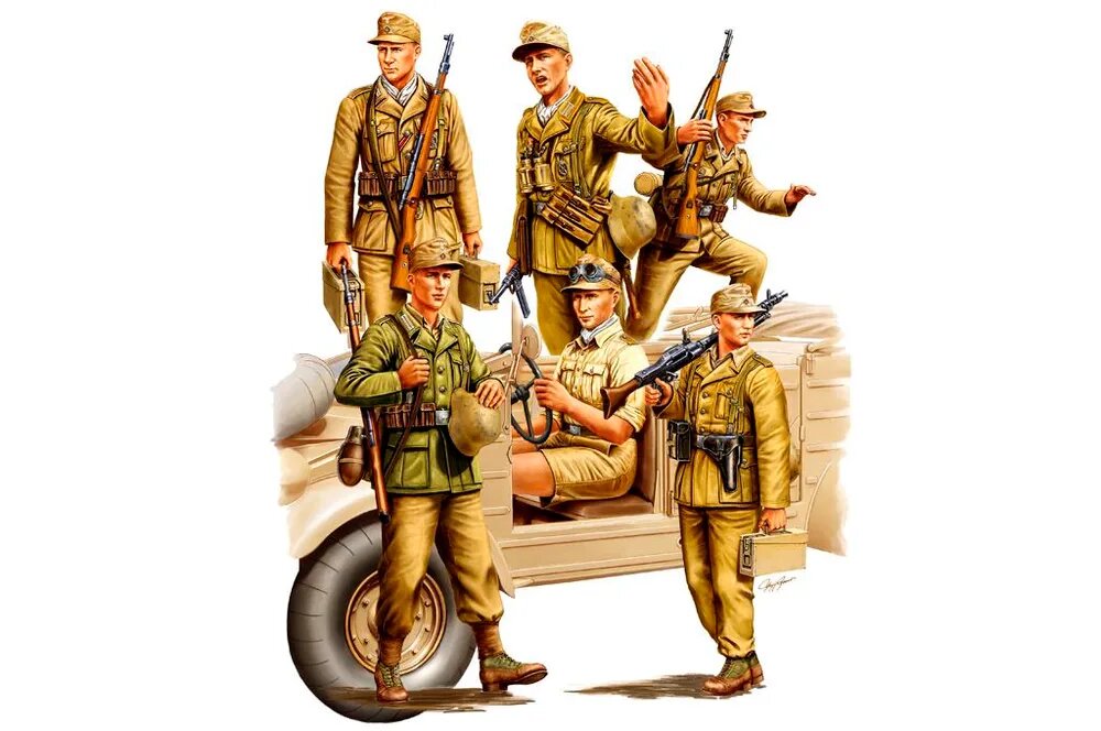 HobbyBoss 84410 1/35 Германский африканский легион Модель сборки военной техники