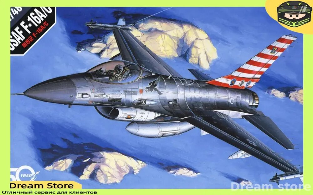 Academy AC12259 1/48 F-16A/C сборная модель самолета ABS пластик