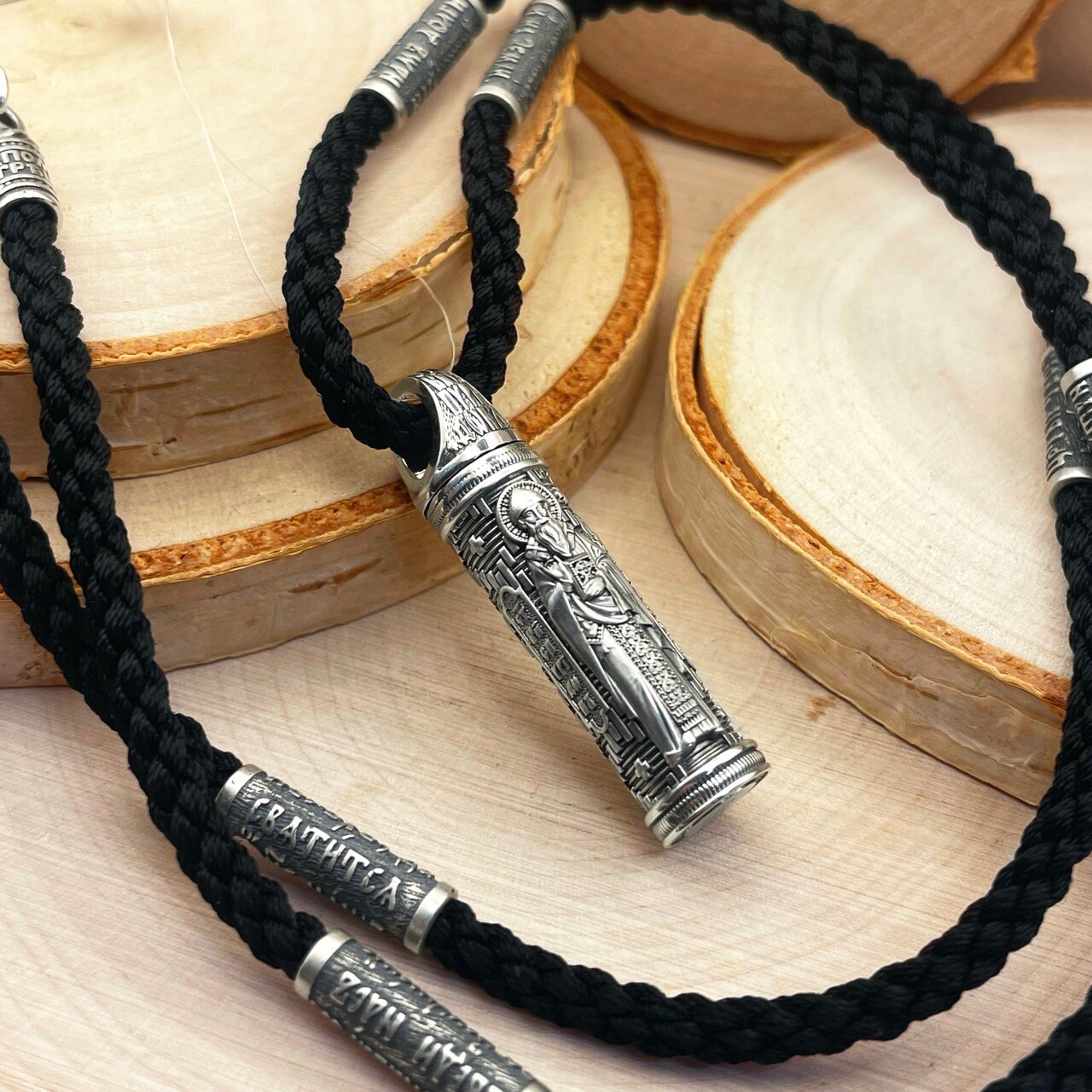 Комплект украшений, серебро, 925 проба, чернение, оксидирование