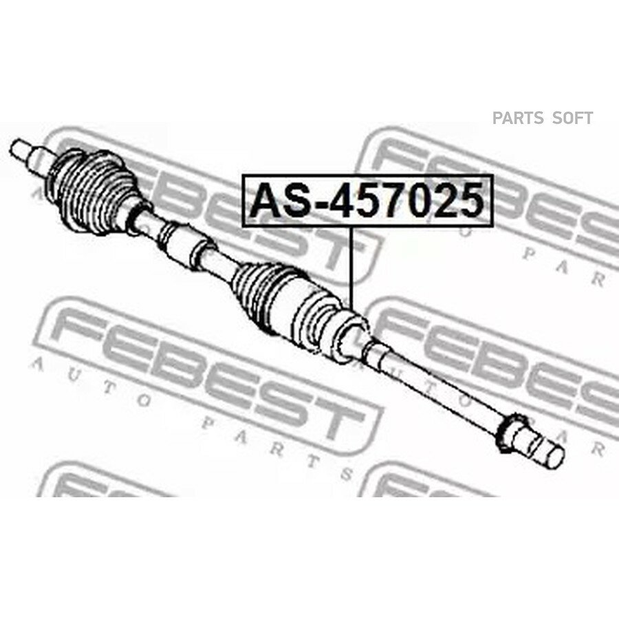 FEBEST AS-457025 Подшипник шариковый 45x70x25