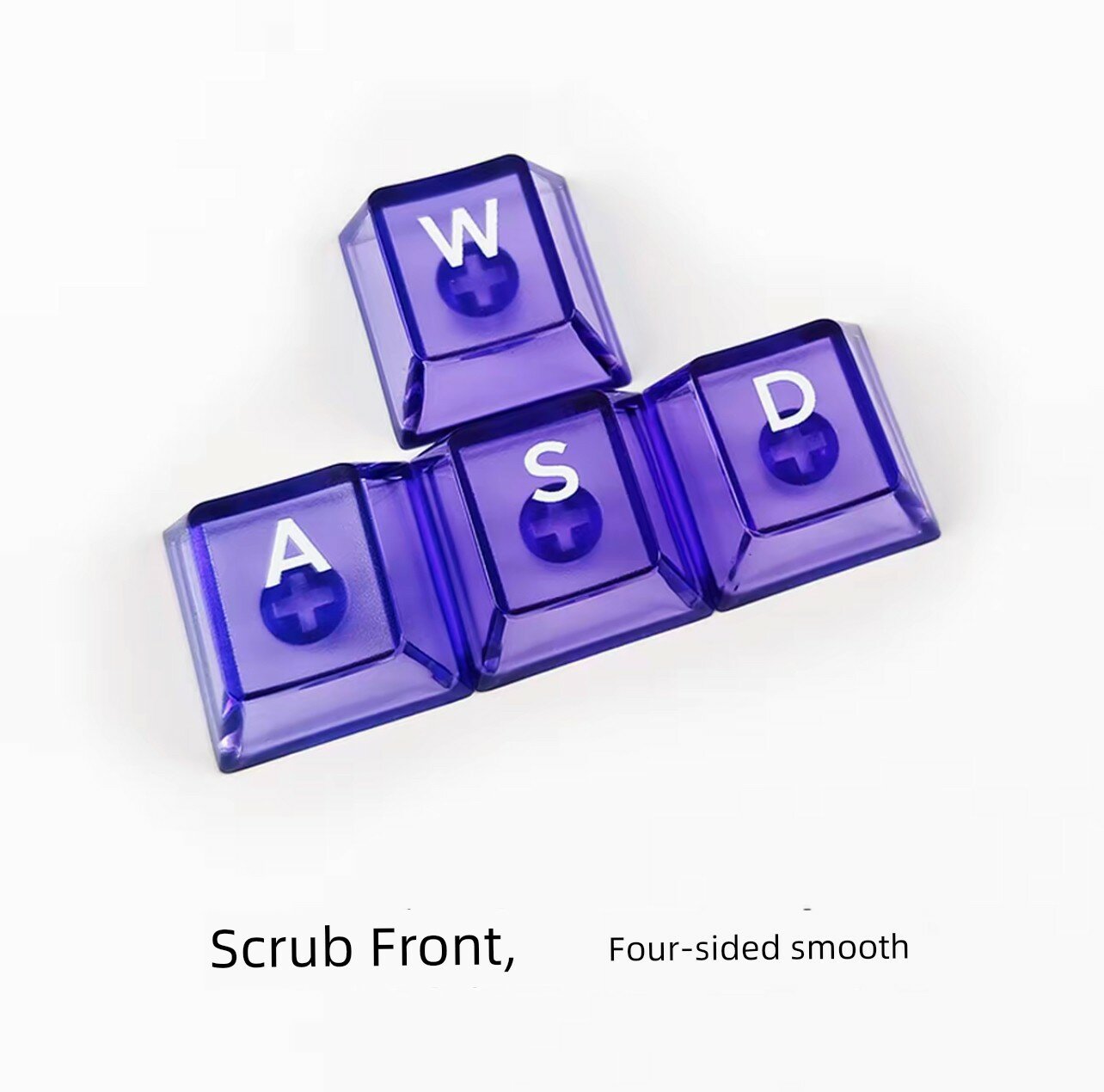 Прозрачные кейкапы для клавиатуры с гравировкой WASD, цветные кейкапы для ПК, механические кейкапы, кейкапы с