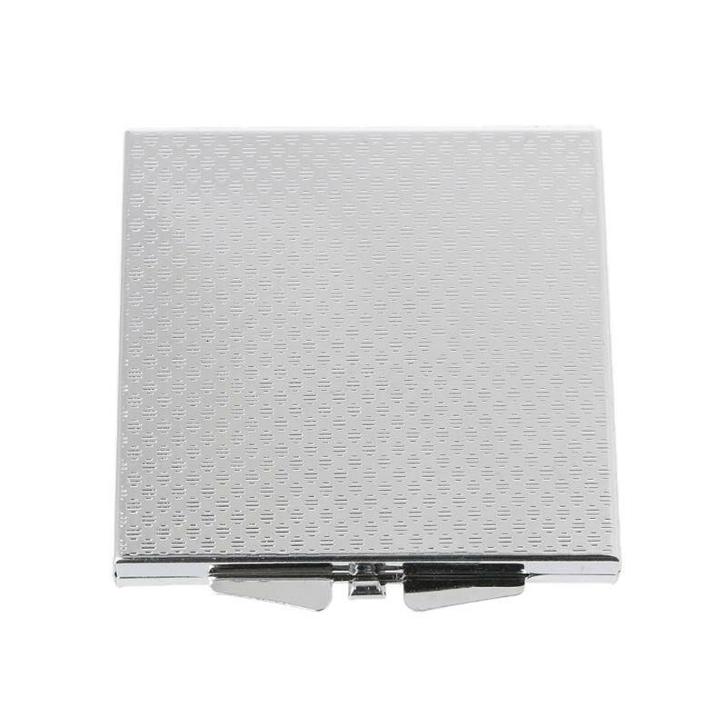 Портативное карманное зеркало из нержавеющей стали, Серебро - Квадратный