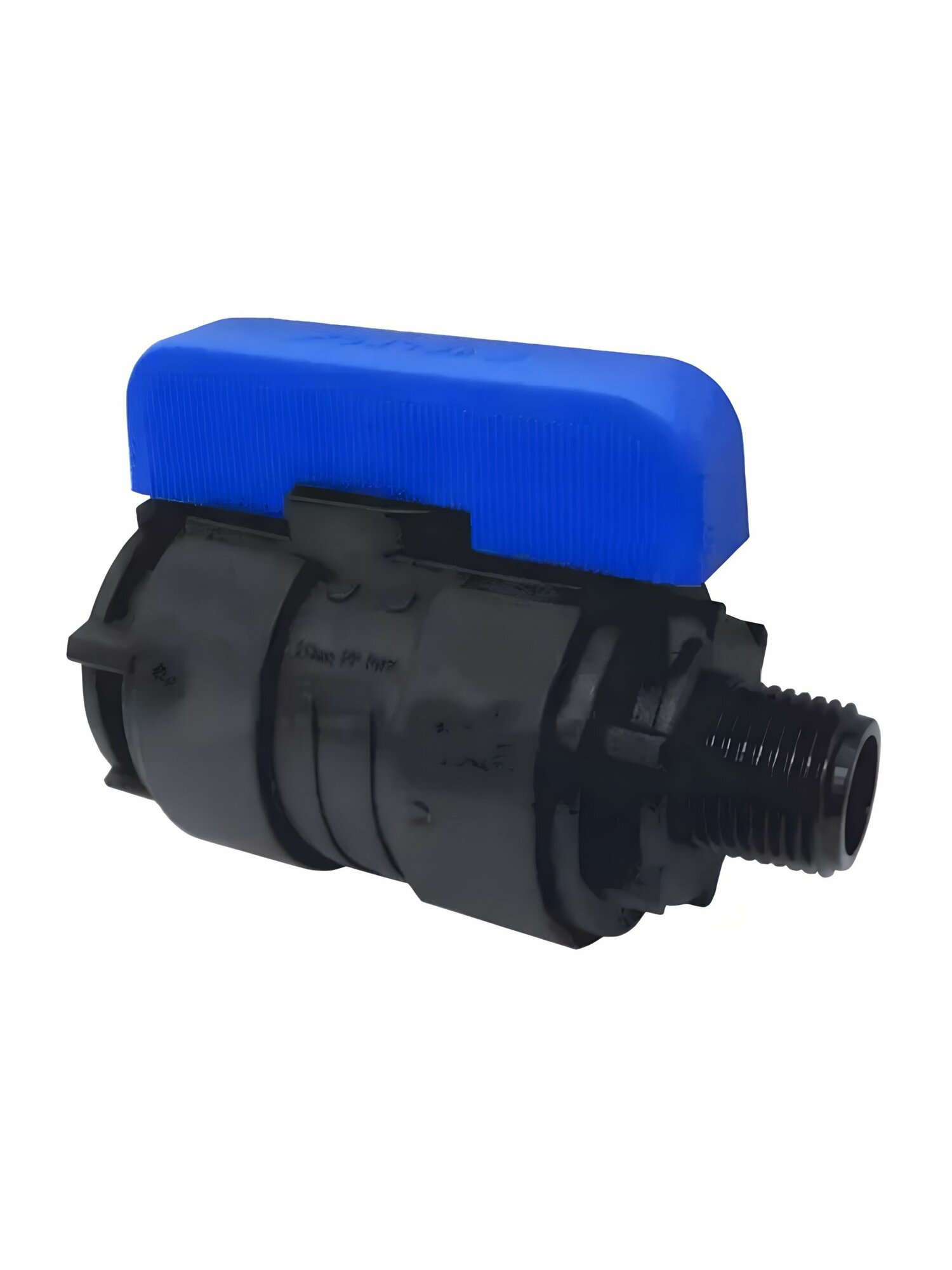 ПНД кран шаровой Valfex 1 1/2"-2" внутренняя/наружная резьба для холодного водоснабжения, полипропилен, 16 бар