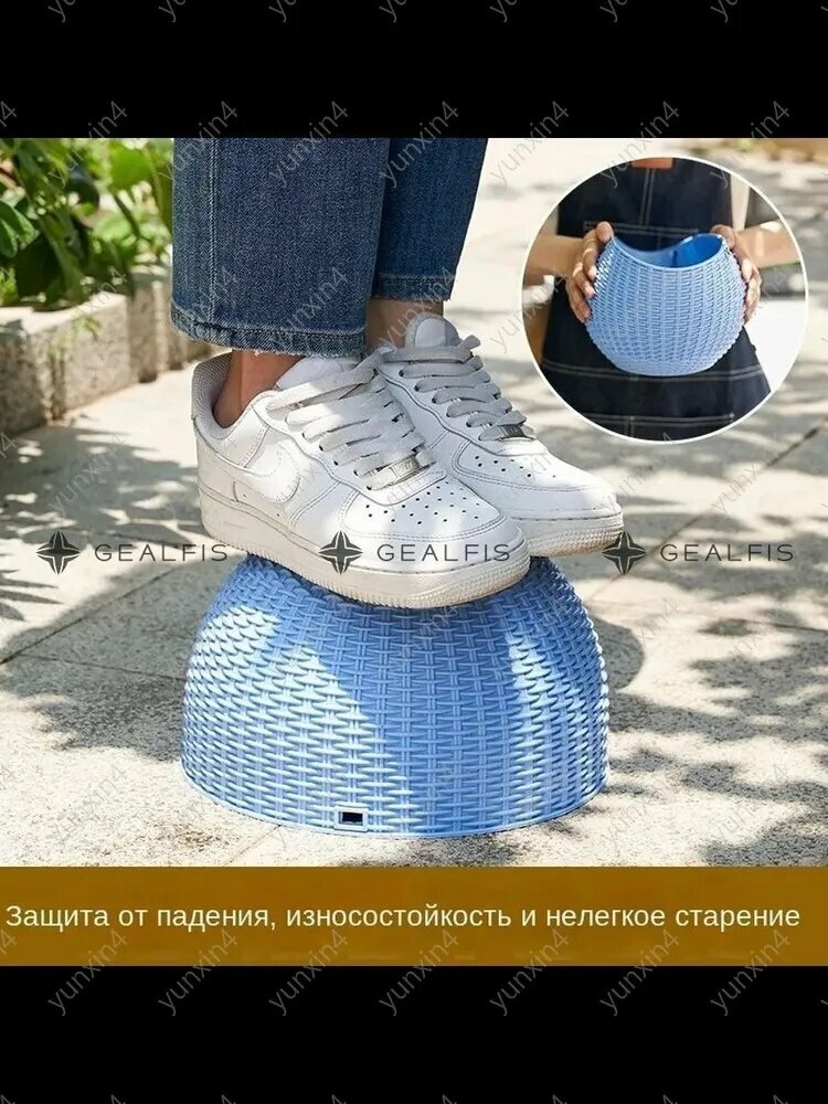 Вазон, 2 шт, цвет черный матовый
