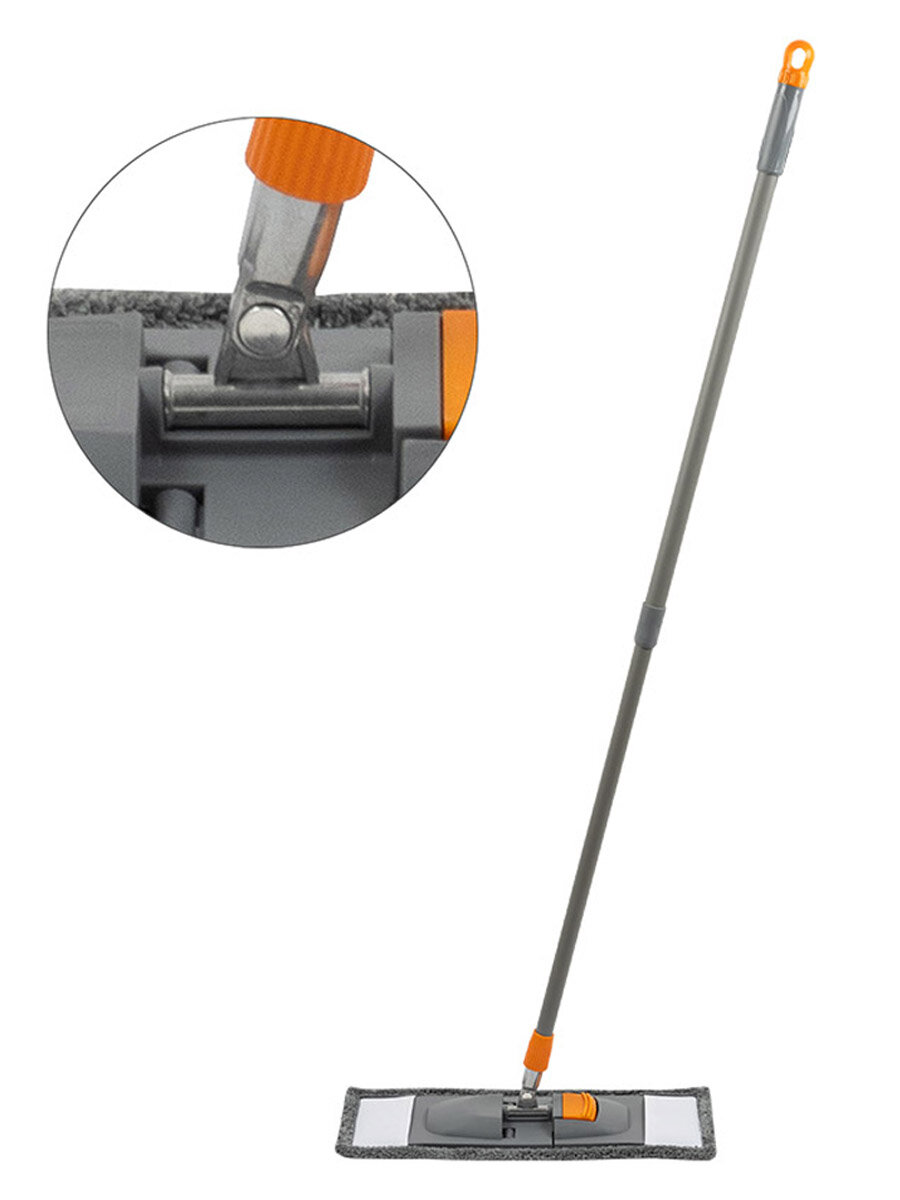 Швабра для пола Leonord Mop Blesk, 120 см, с насадкой их микрофибры, в коробке (310480)