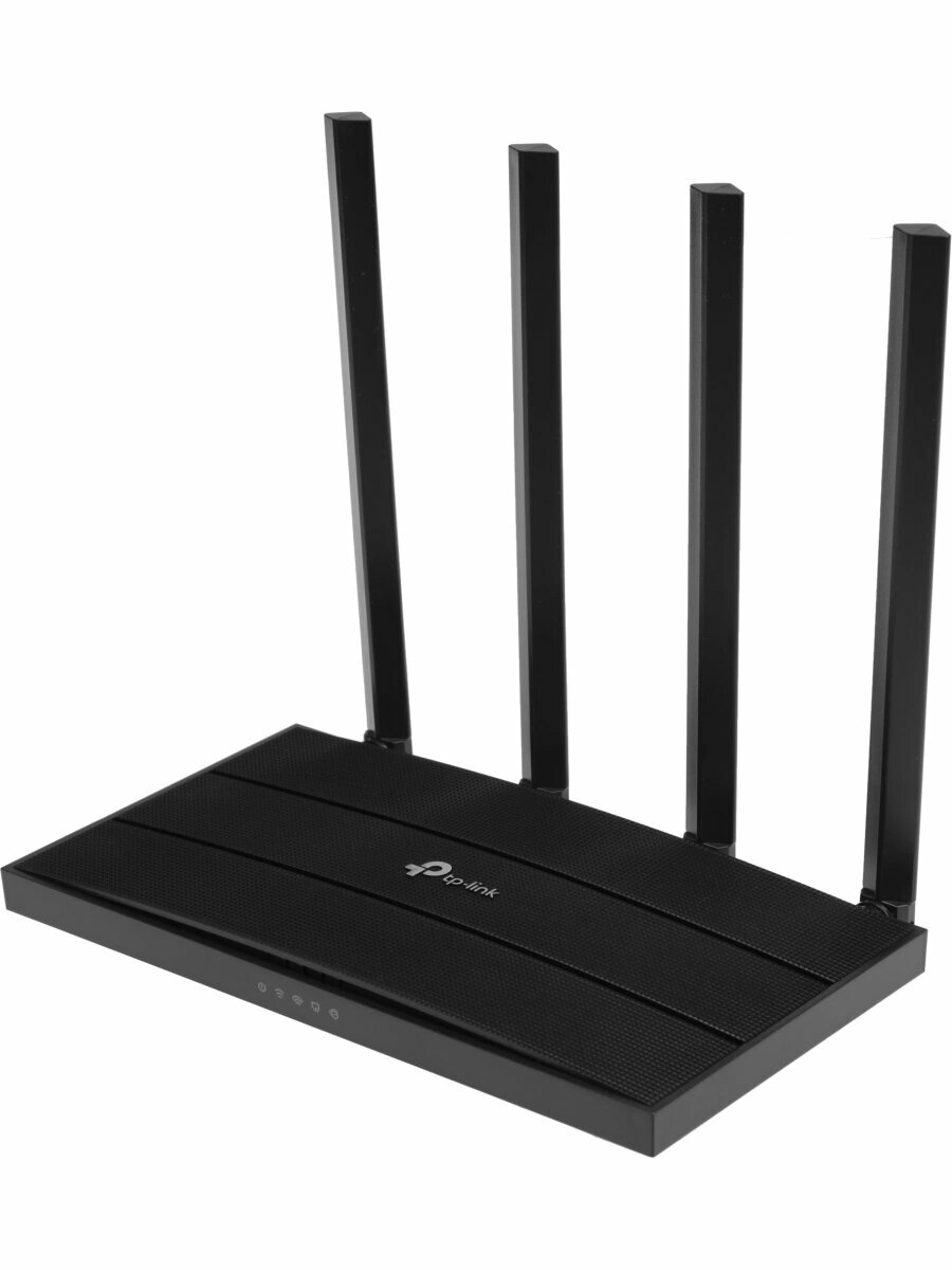 Wi-Fi роутер TP-LINK ARCHER C6, AC1200, Wi-Fi 5, двухдиапазонный 2.4/5ГГц, 4 LAN порта Gigabit, MU-MIMO для дома и офиса