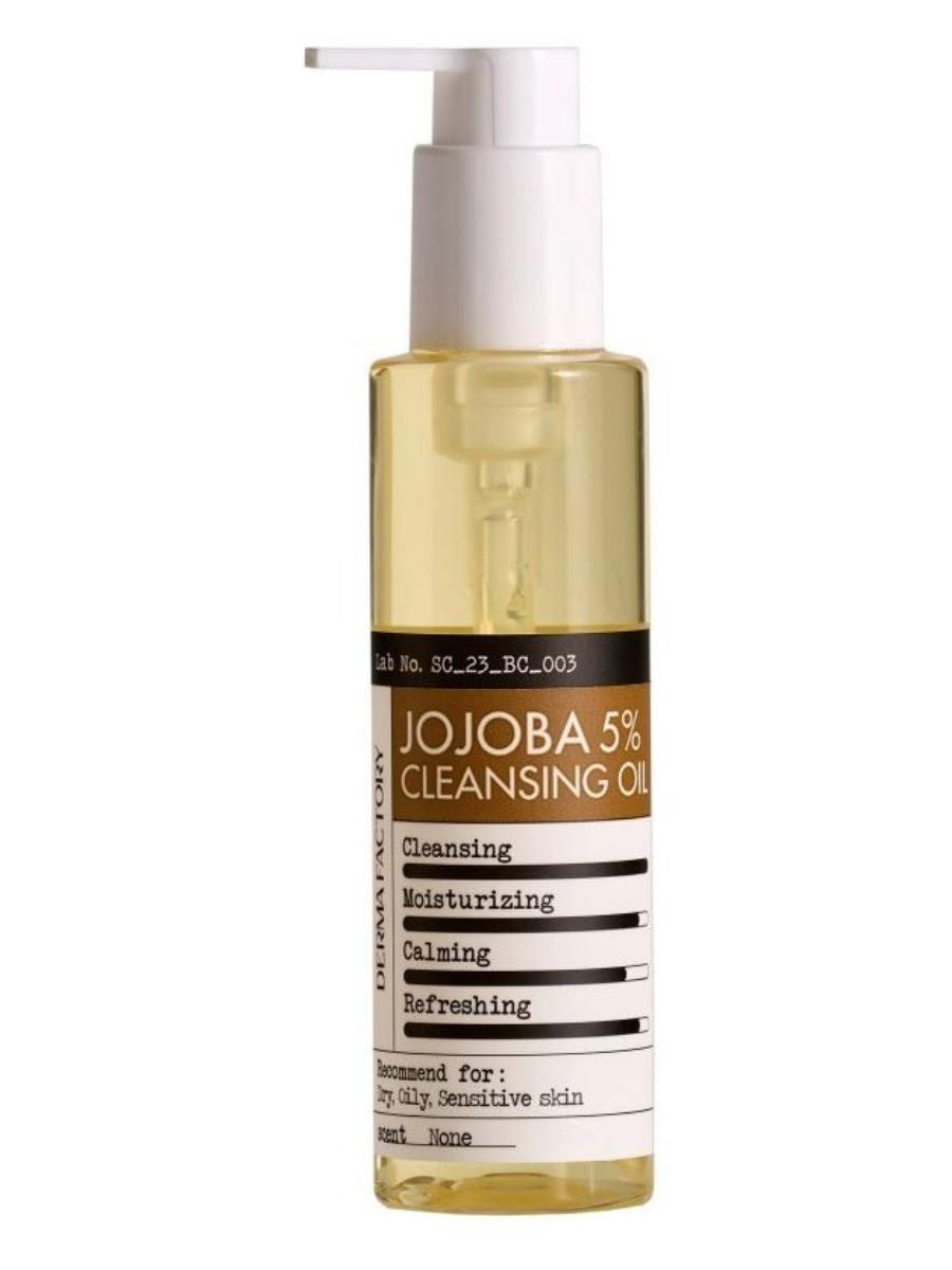 Масло Derma Factory Cleansing Jojoba 5% Cleansing Oil, Гидрофильное масло Жожоба 5%, 150 мл