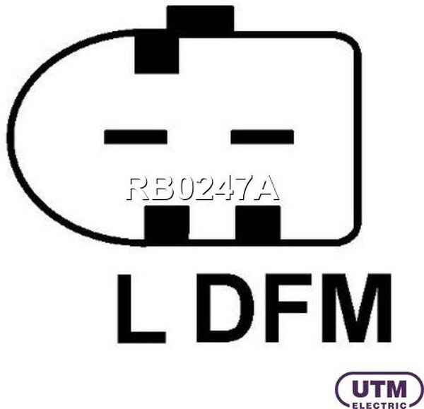 Регулятор генератора UTM RB0247A Mercedes 230, Clk 230, 430, 55, Cls350, 500, E, VIto, Sl