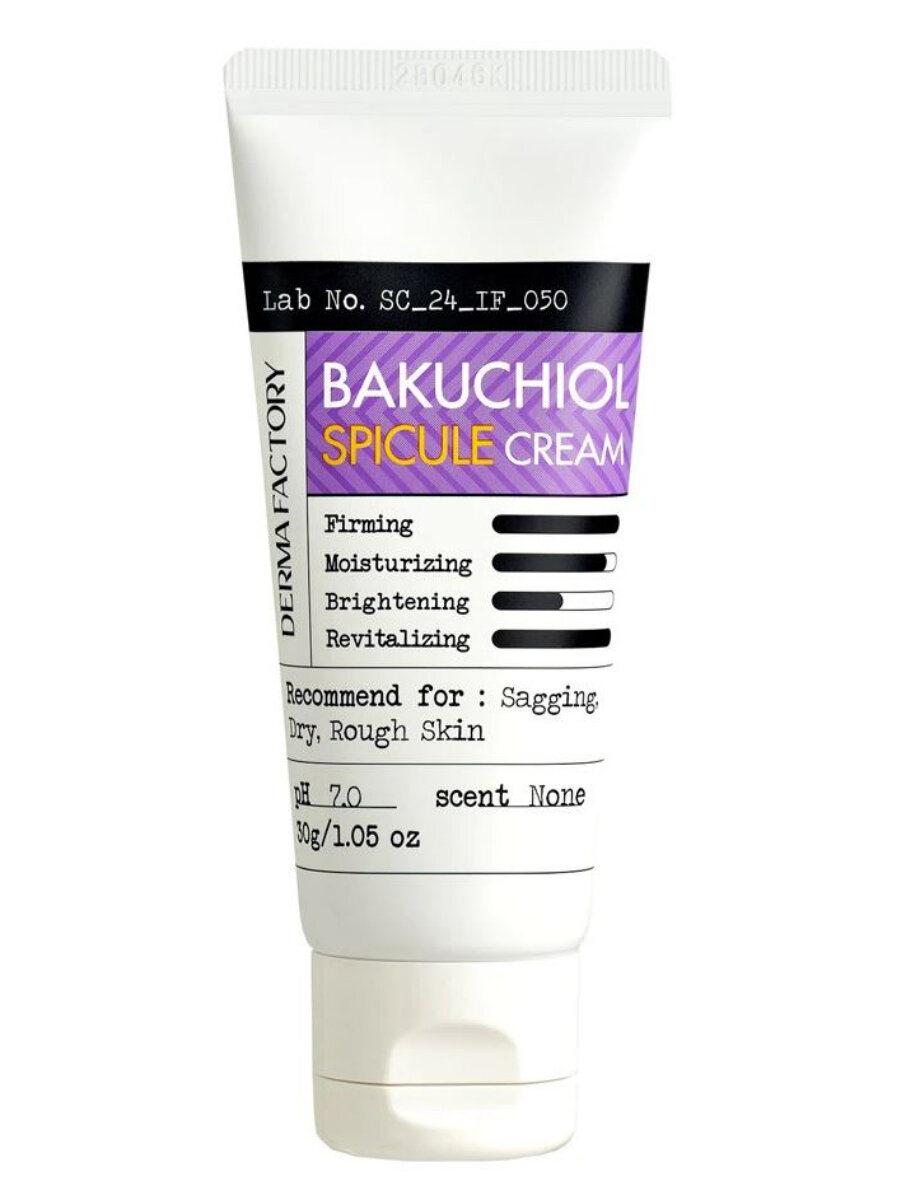 Крем Derma Factory Anti-Age Bakuchiol Spicule Cream, Антивозрастной с микроиглами для лица с бакучиолом, 30 г