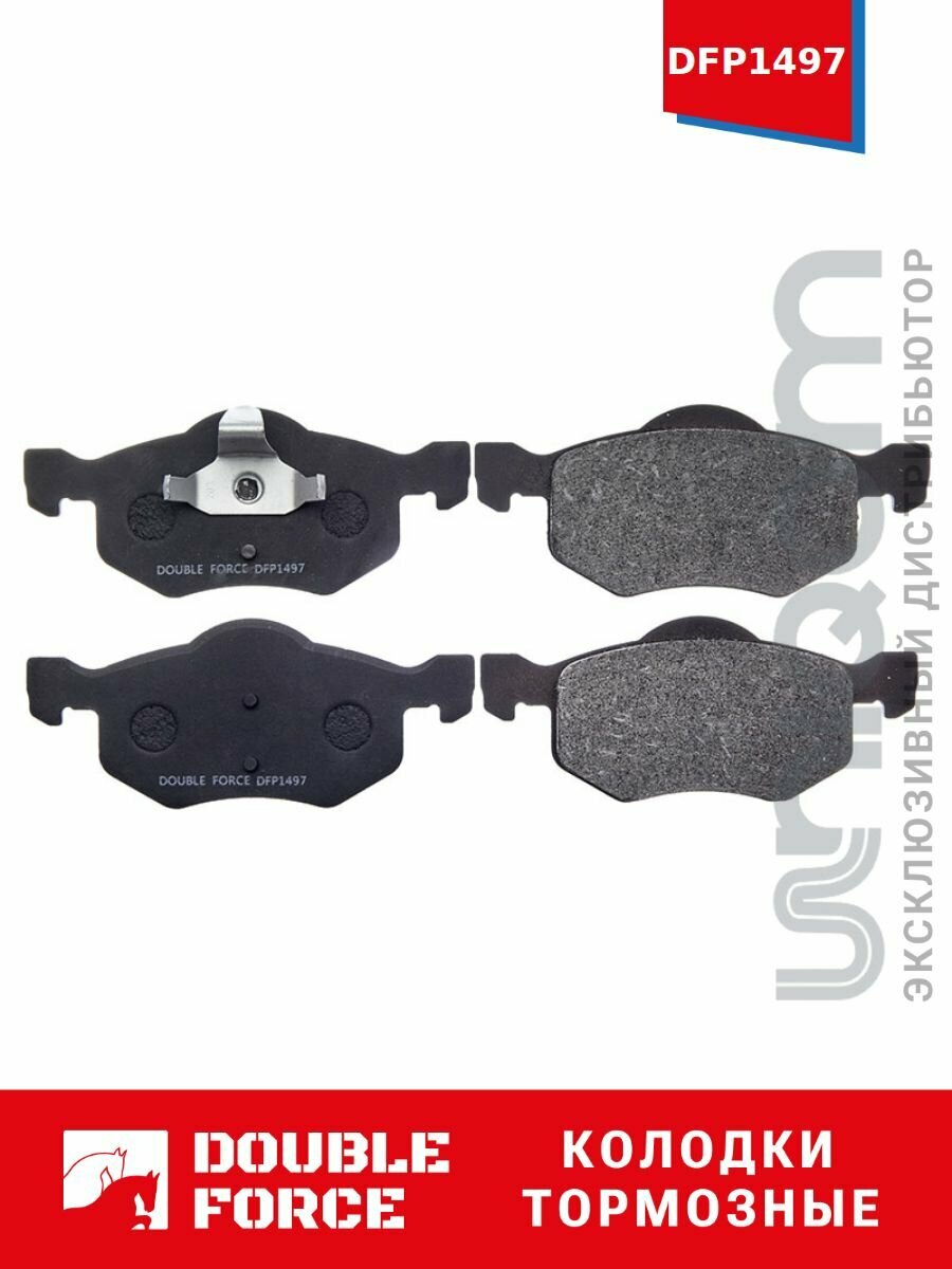 Колодки тормозные передние Ford ESCAPE 2000 - 2006 / Ford MAVERIC 2004 - 2007 / Mazda TRIBUTE 2000 - 2005 Double Force DFP1497