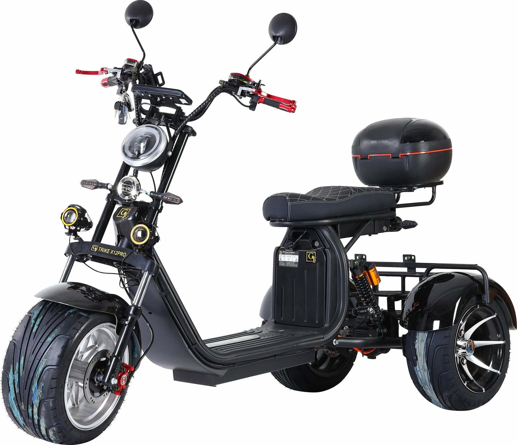 Электроскутер GT X12 Trike 3990W, 60V/25AH