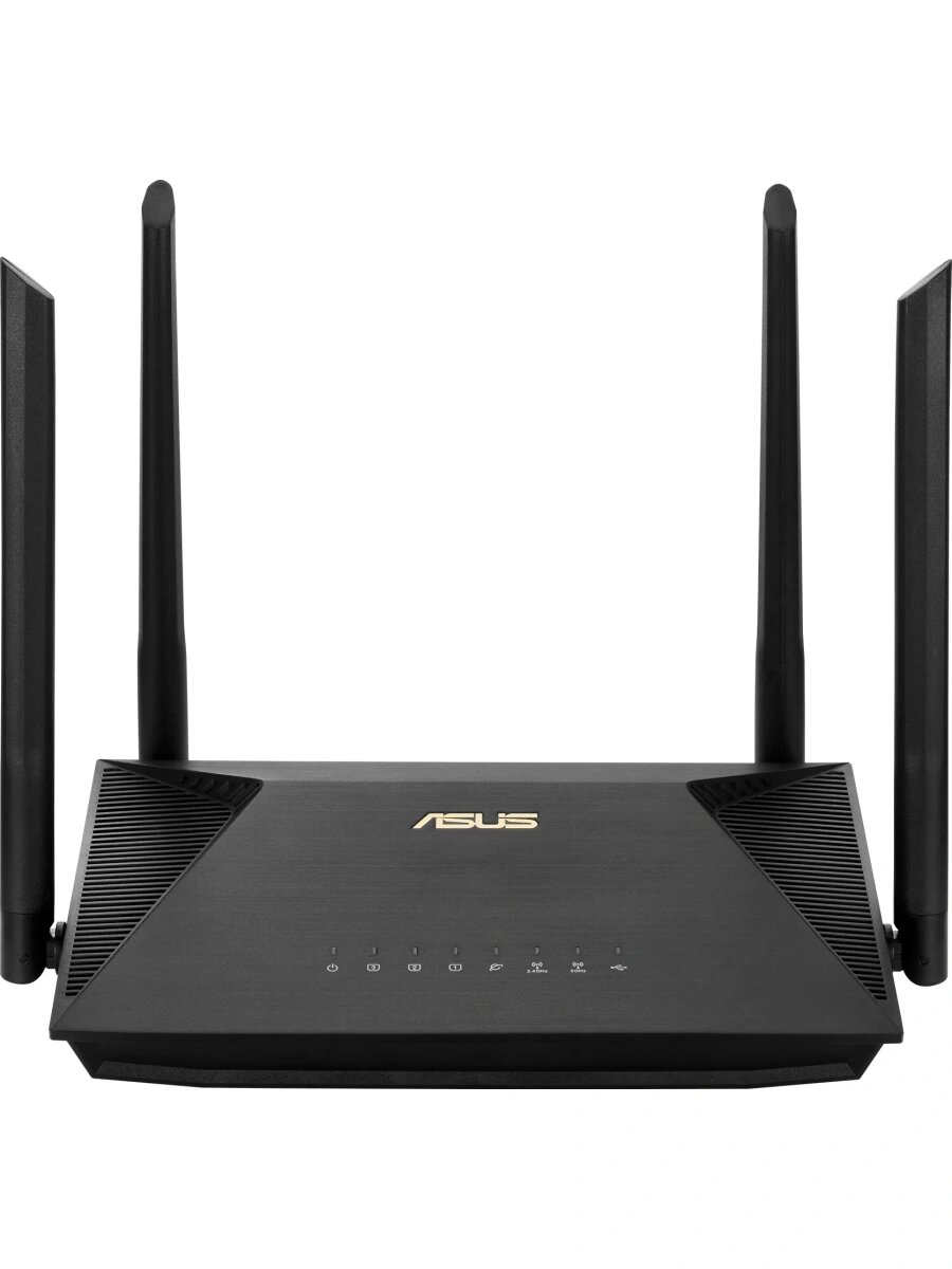 Wi-Fi роутер ASUS RT-AX1800U, Wi-Fi 6, AX1800, двухдиапазонный 2.4/5 ГГц, 3 LAN 1000 Мбит/с, 1xUSB 2.0, Mesh, черный
