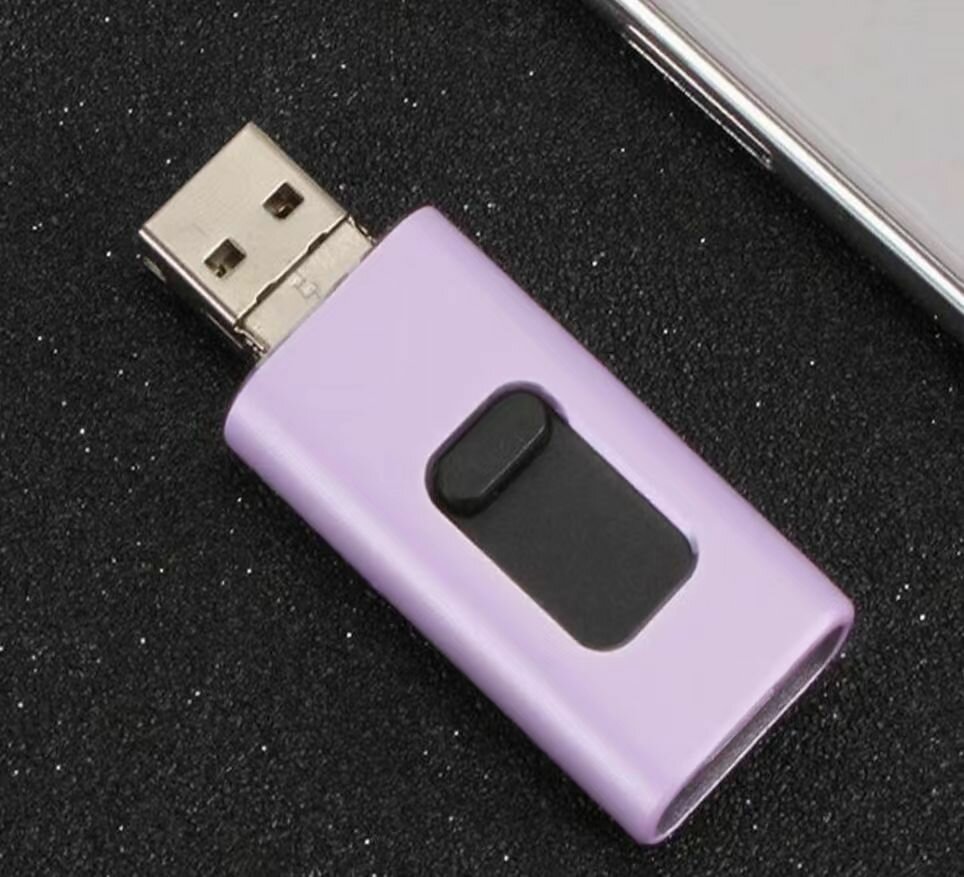 USB-флешка для мобильного телефона 4-в-1, совместимая с Apple Lightning, Huawei, Android OTG, USB-флешка для трансграничной электронной коммерции 128 ГБ