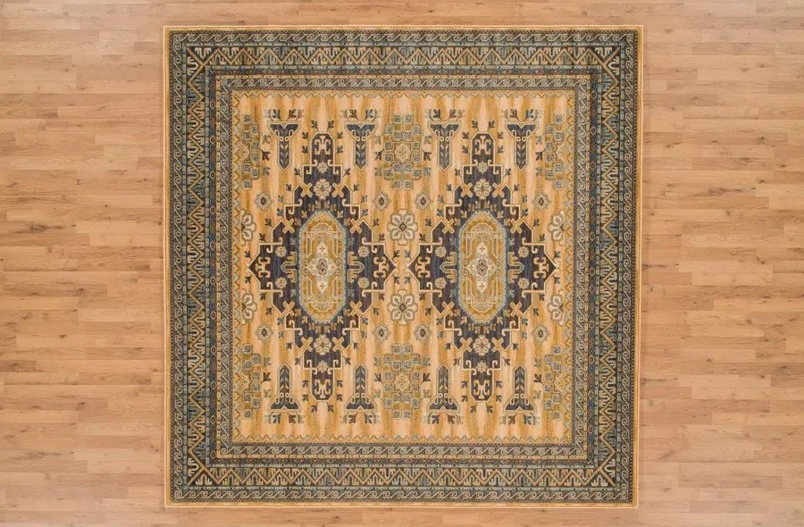 Ковер Floare-Carpet на пол, натуральный, шерстяной, квадратный, размер 2.4х2.4м, молдавский