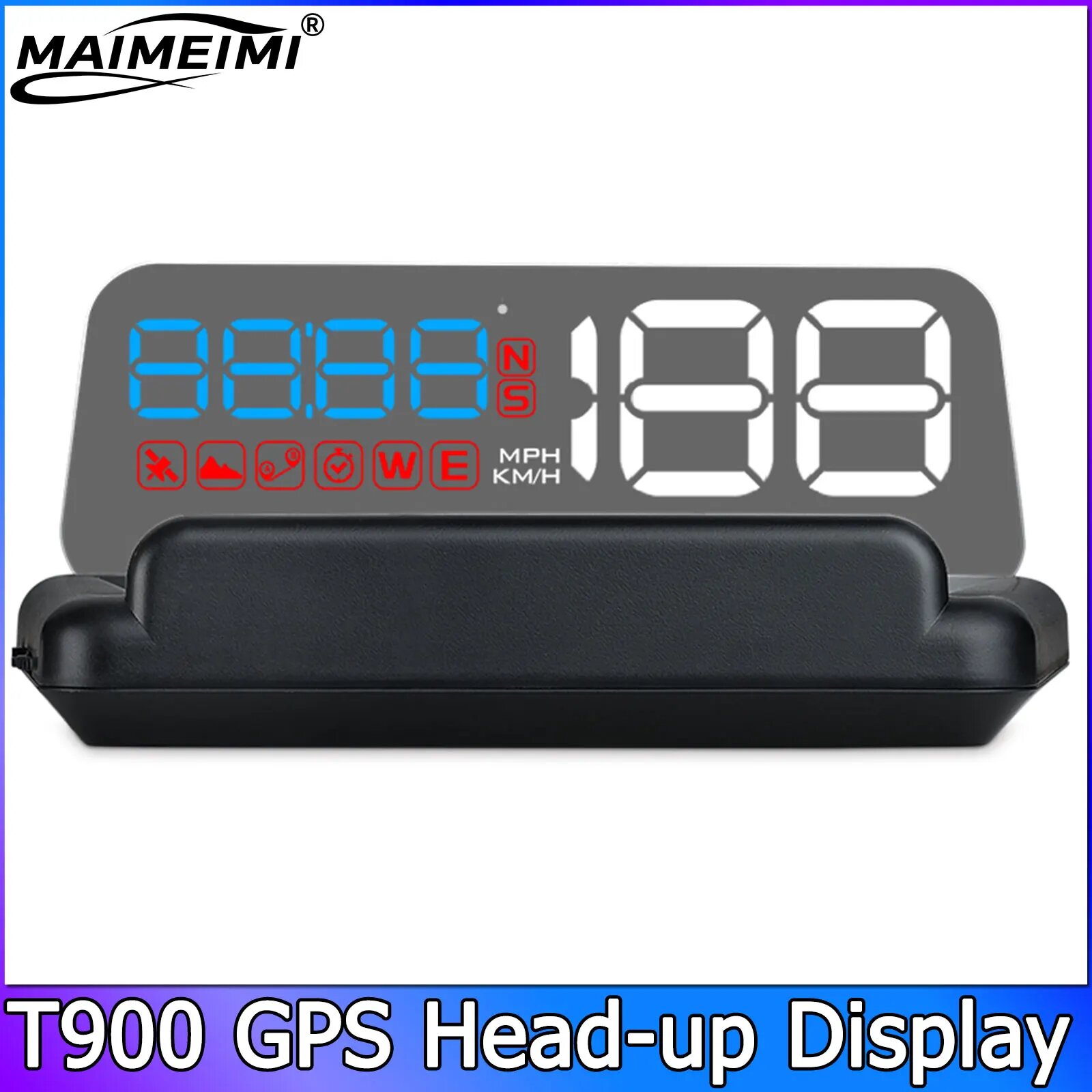 C500 OBD2 T900 GPS HUD Проекционный Дисплей На Лобовое Стекло, Автомобильный Спидометр GPS HUD-T900