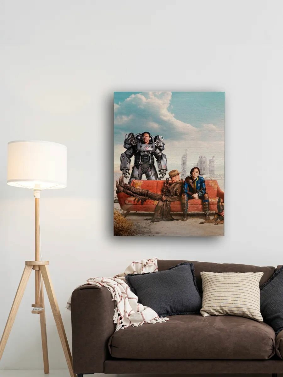 Картина на стену Fallout, на подрамнике, 1шт, 38х25 размер. — фото 1