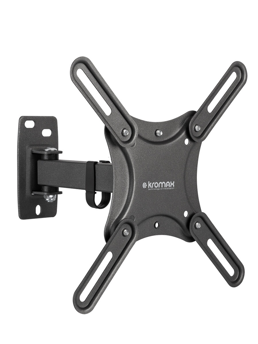 Кронштейн для телевизора настенный наклонно-поворотный, 15-42", 25 кг - KROMAX CORBEL-4