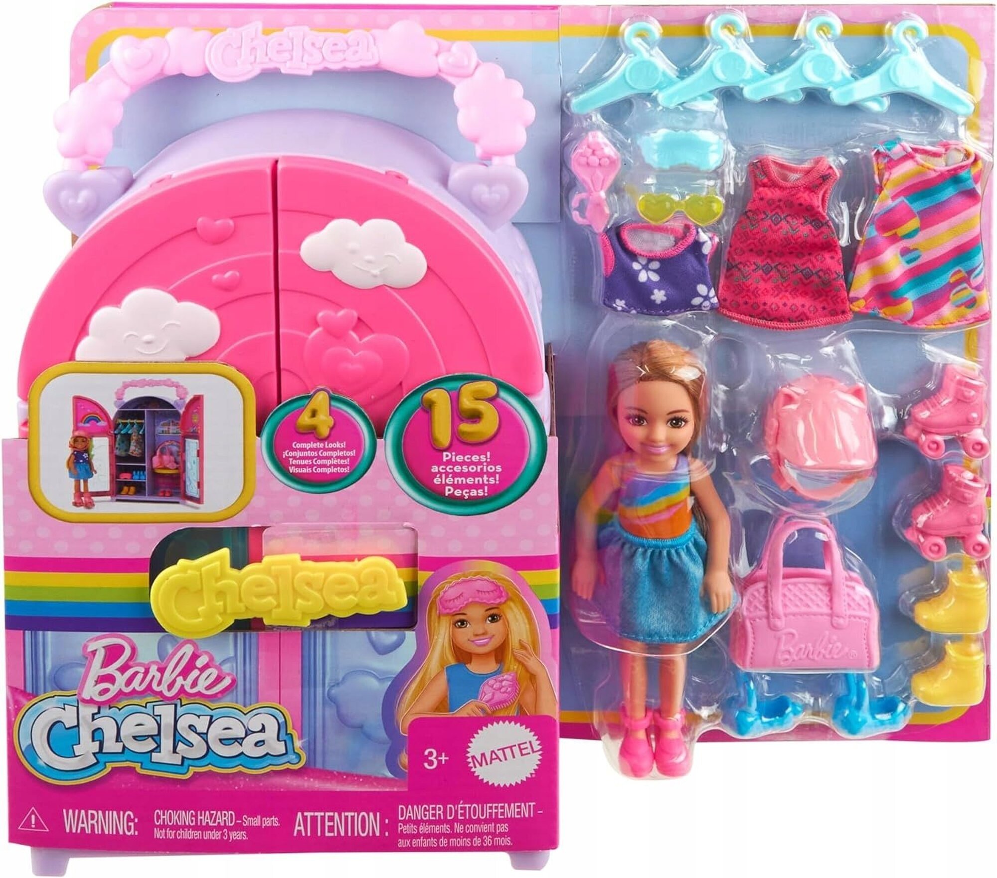 Кукла Mattel Barbie - Гардероб Челси/ Набор с куклой, одеждой и аксессуарами - Барби HXN03