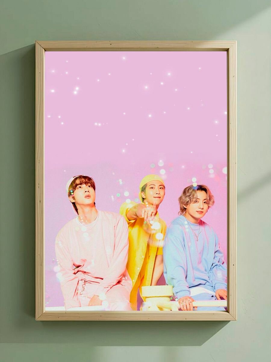 Постер, плакат на стену BTS K-Pop (А3)