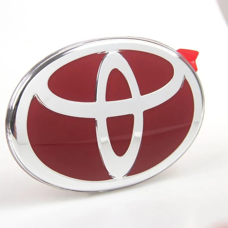 120x80mm Красный-Логотип передней решетки или заднего багажника Toyota, переоборудование автомобиля в акриловые зеркала