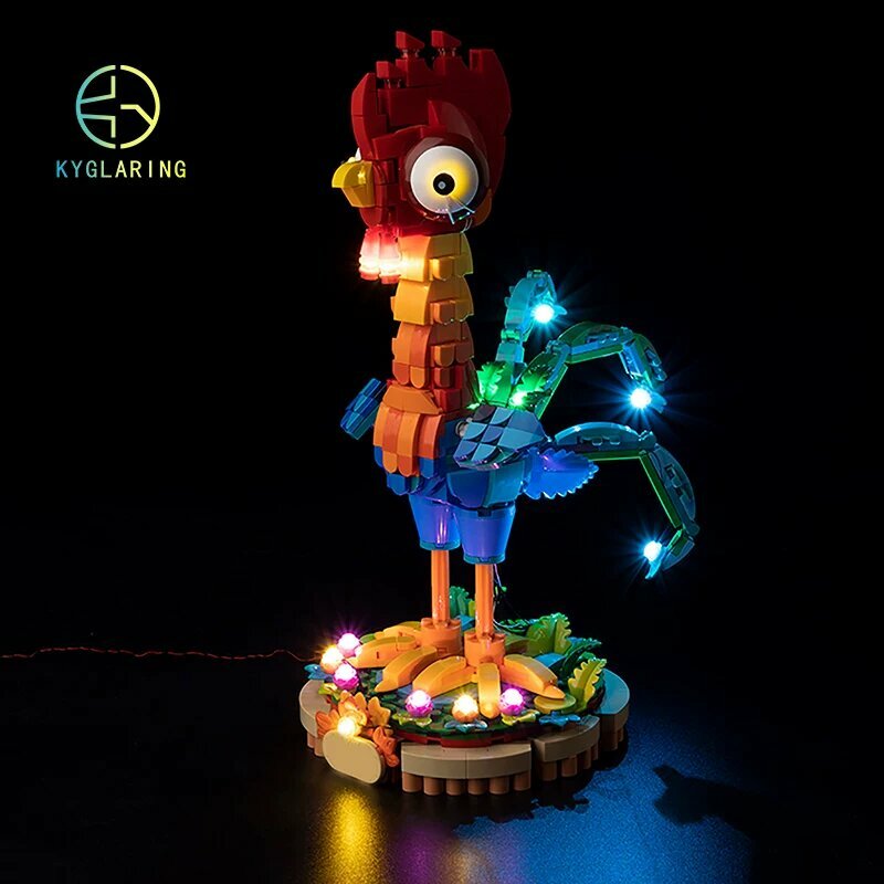 LED светильник в виде петуха для набора LEGO Disney серии 43272, 3D освещенный декор для сборных наборов