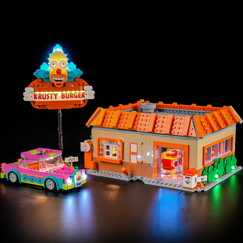 LED освещение для LEGO 10352 Симпсоны Крести Бургер Стоун набор кирпичных игрушек классический дизайн без основных