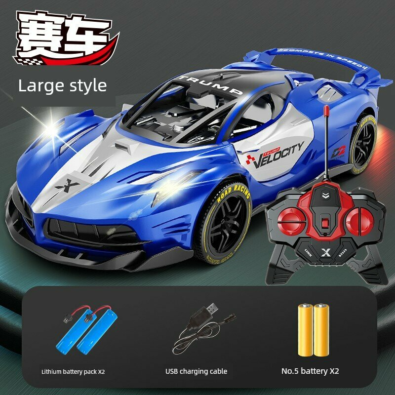 Ferrari RC гоночный автомобиль с двойными дверьми и светодиодными фарами спереди и сзади, 2 аккумуляторные батареи,