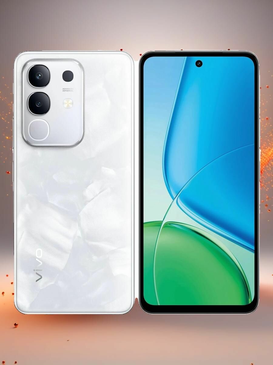 6.68" Смартфон Vivo Y29 256 ГБ белый ядер - 8x(2.8 ГГц), 8 ГБ, 2 SIM, IPS, камера 50+2 Мп, NFC, 4G, 6500 мА*ч